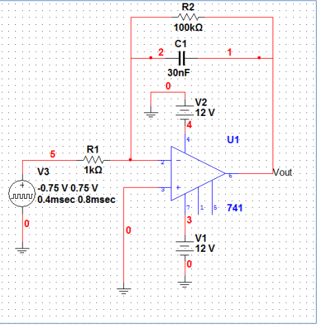 Solved Calculate the output voltage of the integrator | Chegg.com