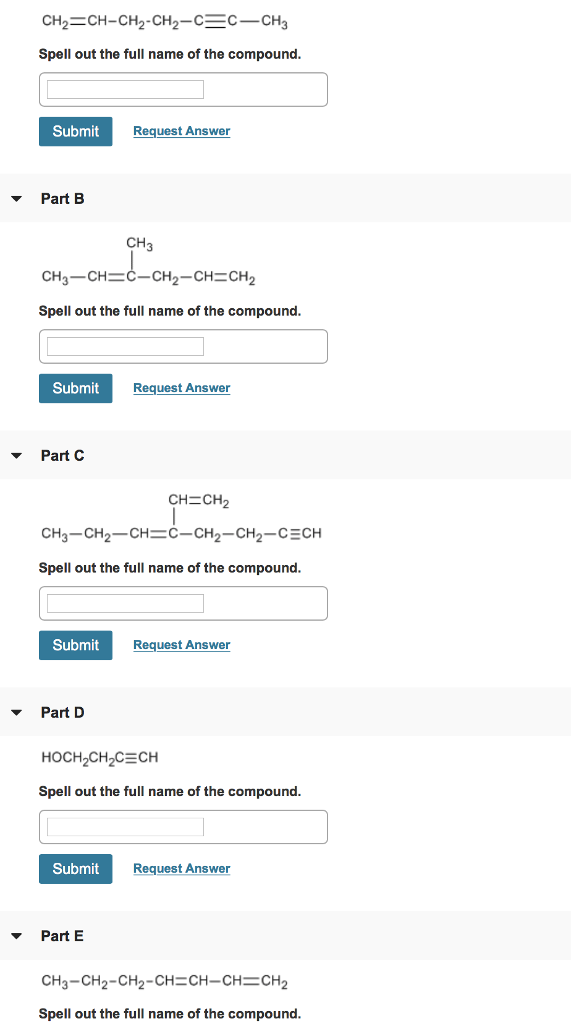 Solved Part E excess HCI CH3C CCH3 Express your answer as a | Chegg.com