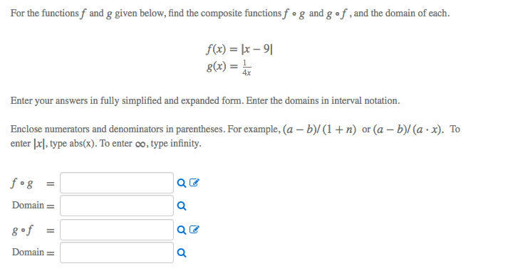 Solved: For The Functions F And G Given Below, Find The Co... | Chegg.com