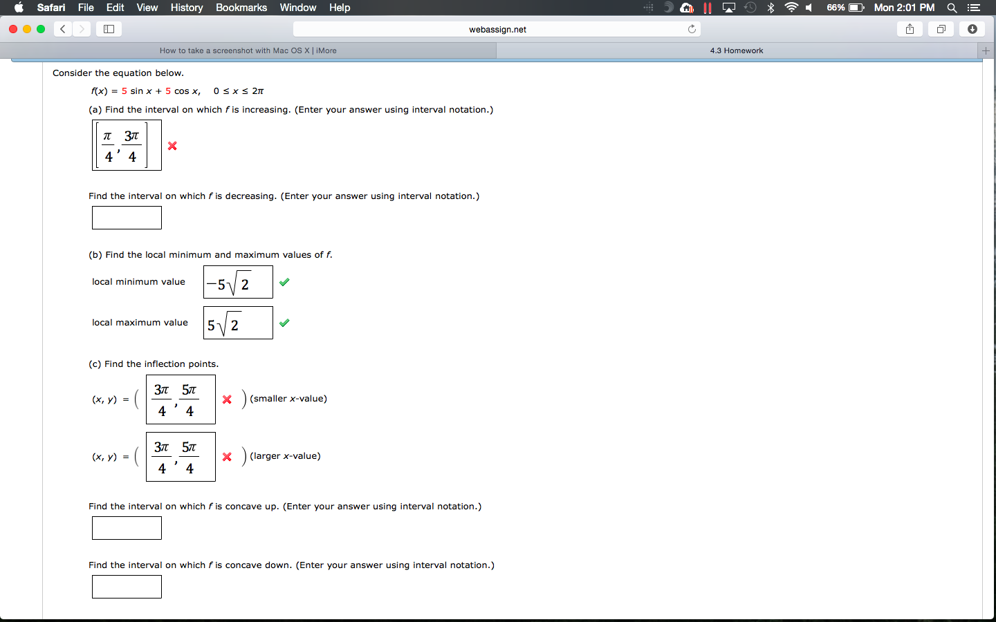 Solved Consider The Equation Below F x 5 Sin X 5 Cos Chegg