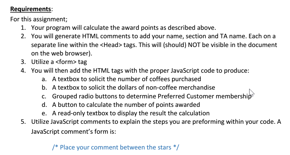Requirements: For this assignment; Your program will | Chegg.com