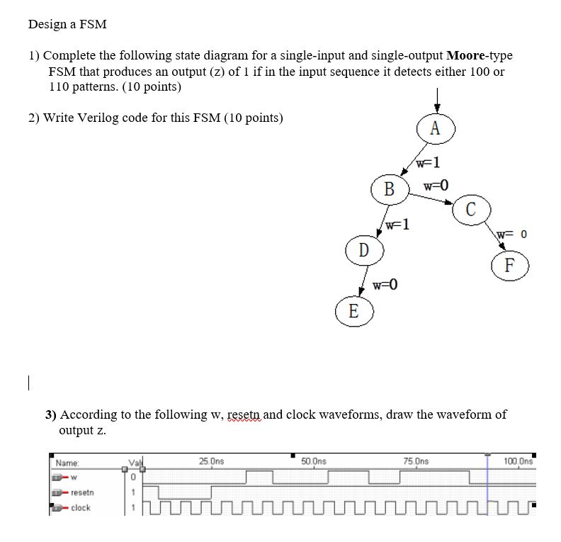Solved Complete the following state diagram for a | Chegg.com