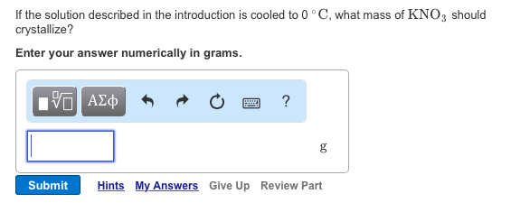 Solved A solid mixture consists of 37.4 g of KNO3 (potassium | Chegg.com