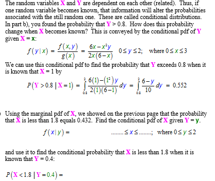 Solved The joint pdf of the continuous random variables Xand | Chegg.com