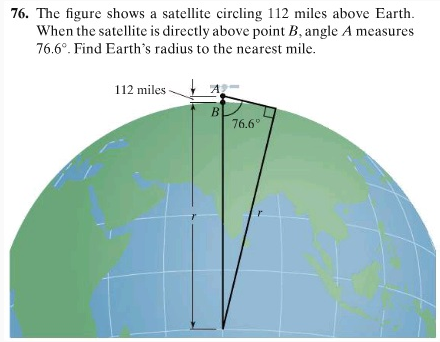 Solved The figure shows a satellite circling 112 miles above | Chegg.com