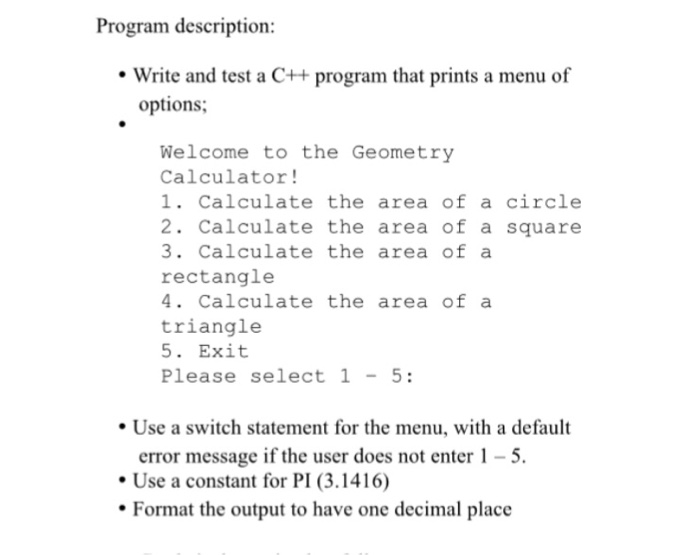 Solved Help Program Description Write And Test A 