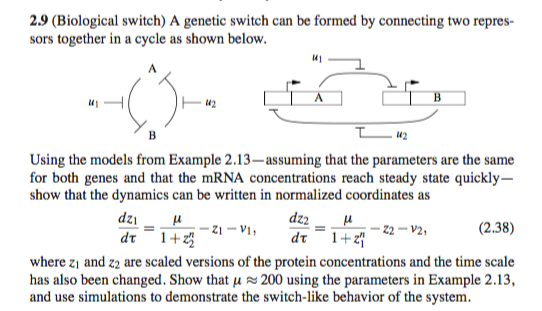 29 (Biological switch) A genetic switch can be formed | Chegg.com