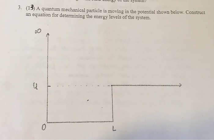 Solved A quantum mechanical particle is moving in the | Chegg.com