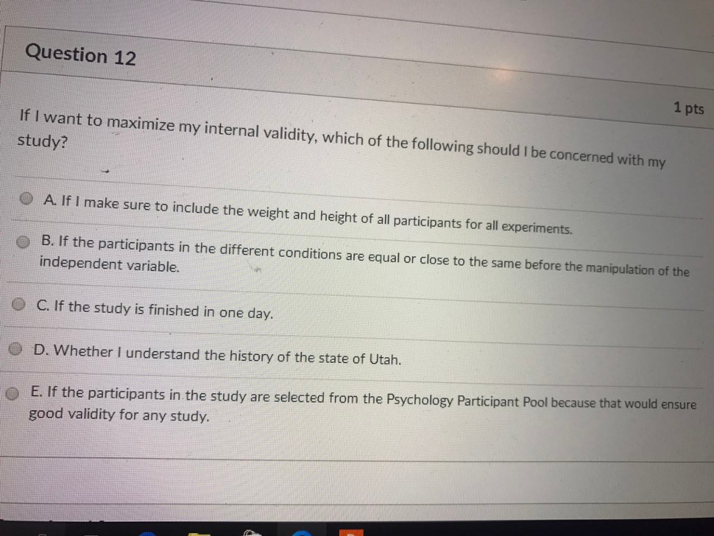 Solved Question 12 1 pts If I want to maximize my internal | Chegg.com Solved Question 12 1 pts If I want to maximize my internal | Chegg.com
