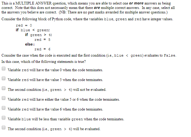 Solved This is a MULTIPLE ANSWER question, which means you | Chegg.com