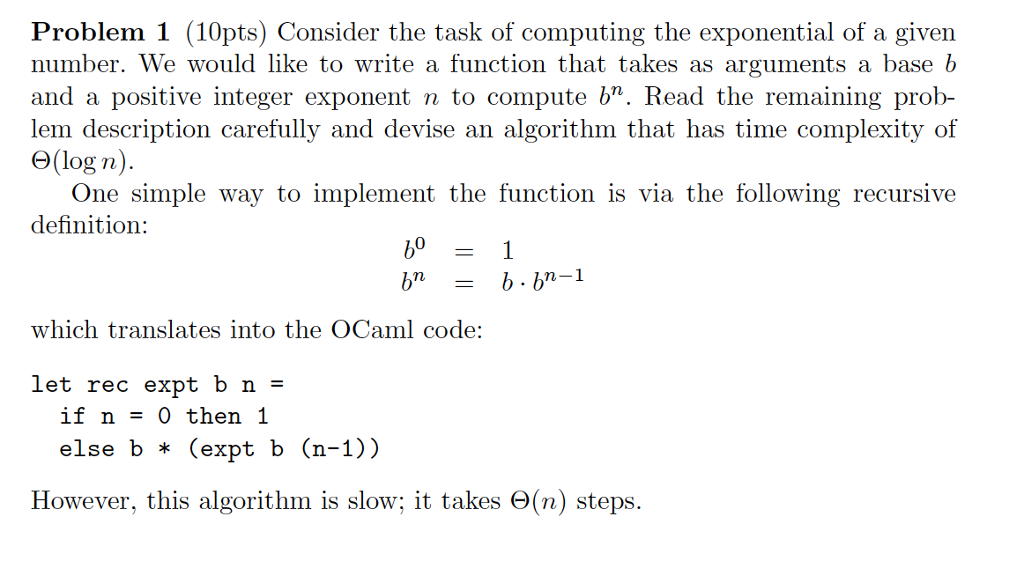 Solved Ocaml Language Please Solve This Question By