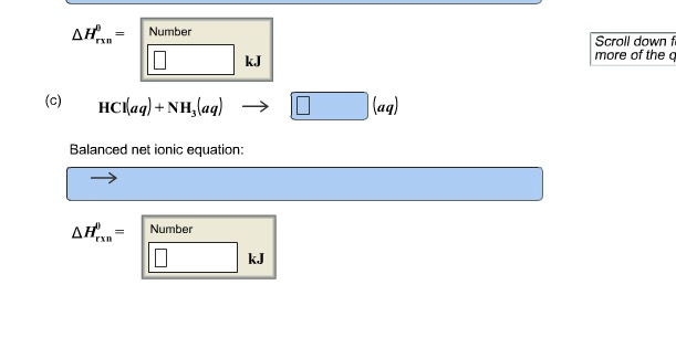 Solved Complete the chemical and net ionic equations for the | Chegg.com