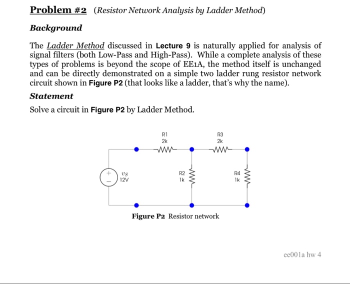 Solved The Ladder Method discussed in Lecture 9 is naturally | Chegg.com