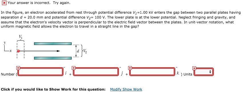 Solved In The Figure An Electron Accelerated From Rest
