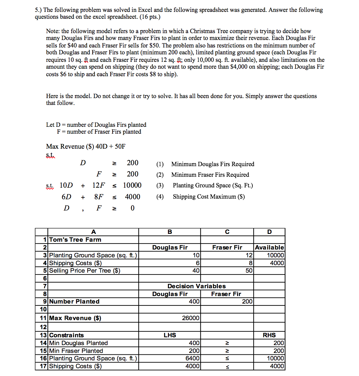 Solved a.)State the complete solution to the problem in | Chegg.com
