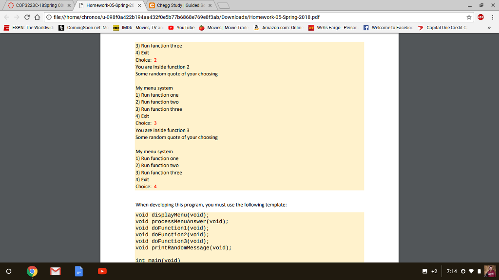 Solved '-->COP3223C-18Spring 00 公 XyD Homework-05-Spring-20 | Chegg.com