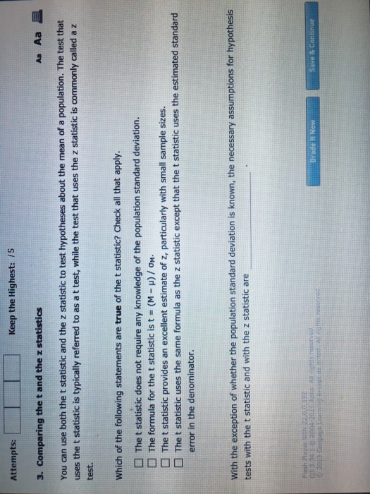 Solved You Can Use Both The T Statistic And The Z Statistic