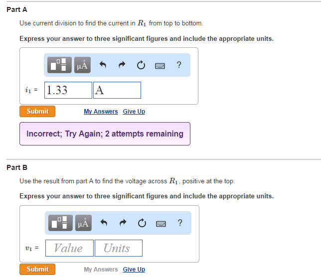 Solved Attach a 450 mA current source between the terminals | Chegg.com