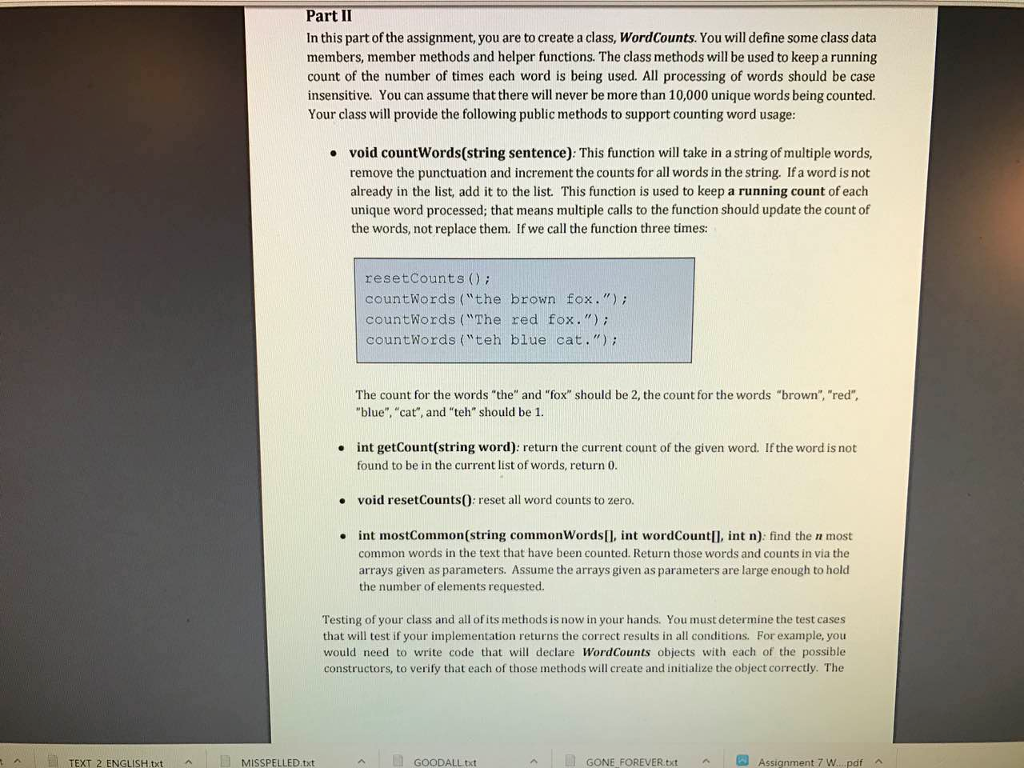 Solved Assignment 7 zip src/SpellChecker.cpp [A7]-... COG | Chegg.com