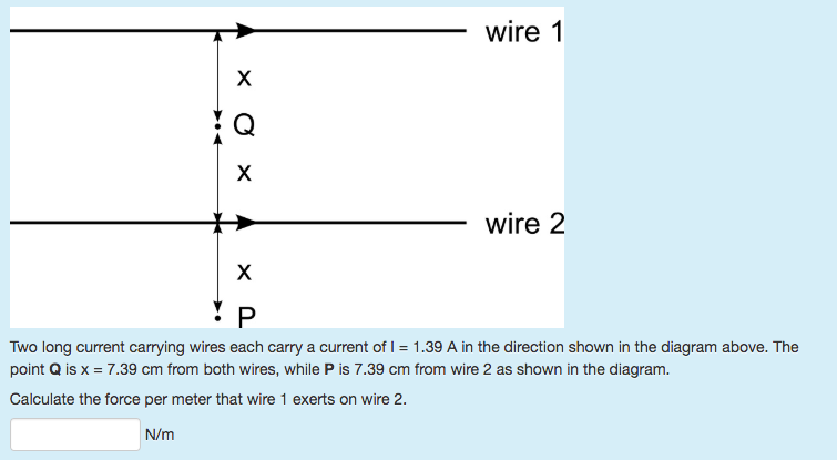 Solved wire 1 wire 2 Two long current carrying wires each | Chegg.com