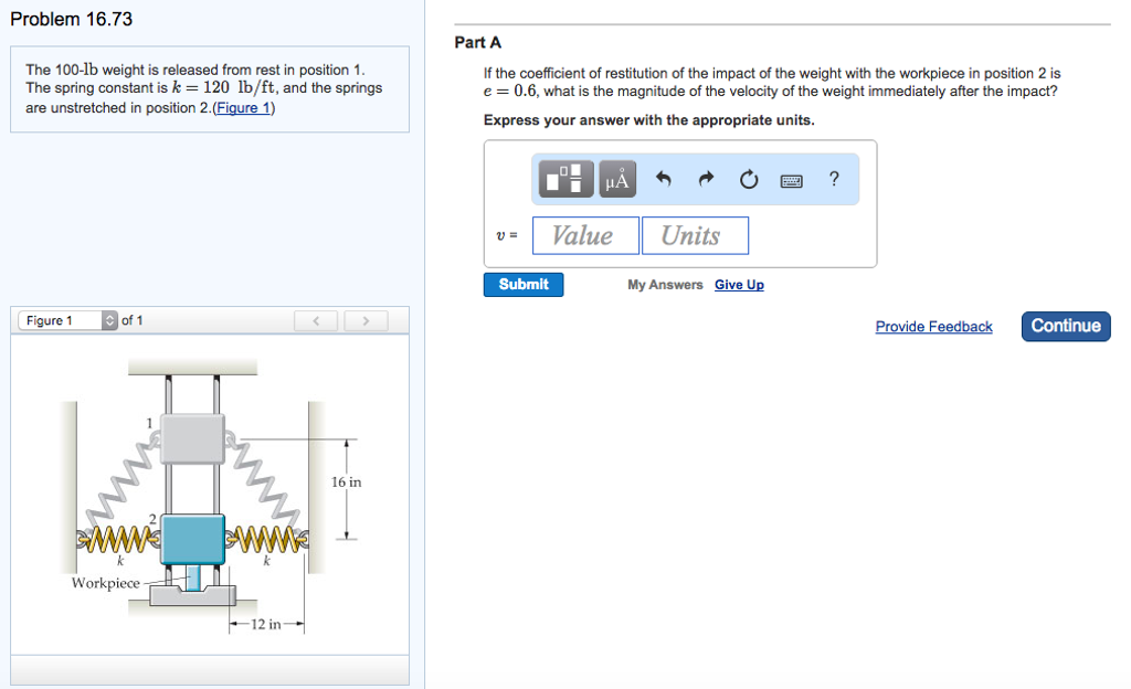Solved The 100-lb weight is released from rest in position | Chegg.com