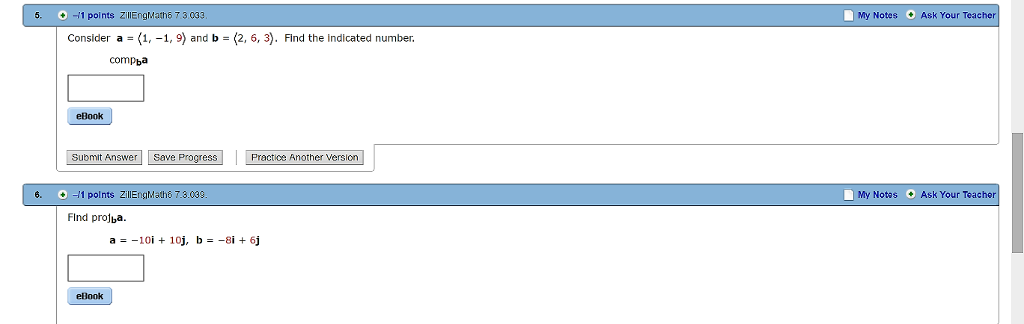Solved 6. 11 points ZillEngMaths 7 3033 My Notes Ask Your | Chegg.com