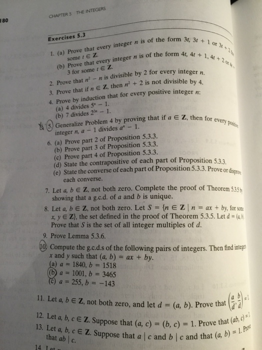 Solved Prove that every integer n is of the from 3t + 1 or | Chegg.com