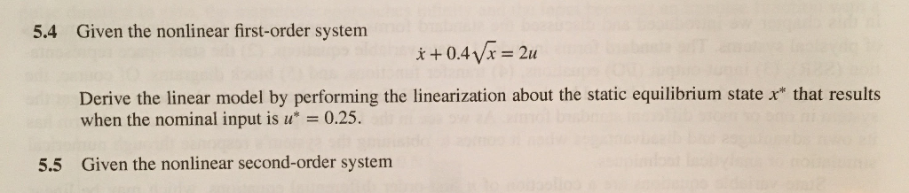 Given the nonlinear first-order system x + 0.4 root | Chegg.com