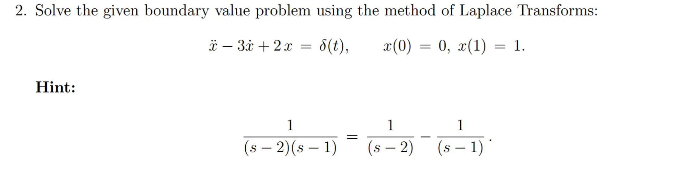 Solved Solve the given boundary value problem using the | Chegg.com