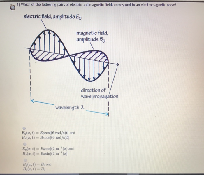 Solved 1) Which of the following pairs of electric and | Chegg.com