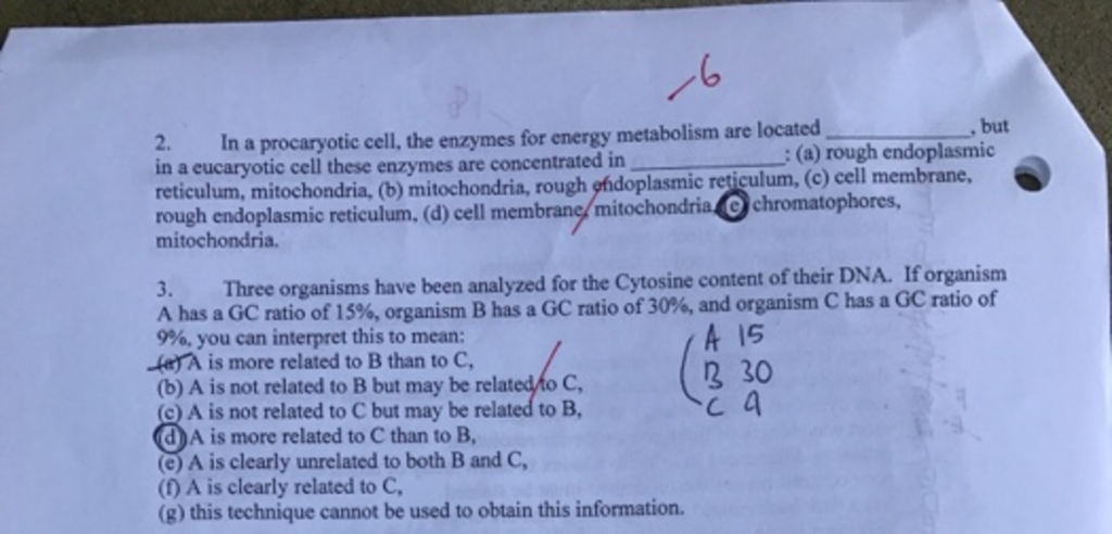 In a procaryotic cell, the enzymes for energy | Chegg.com