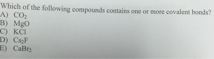 Solved Which of the following compounds contains one or more | Chegg.com