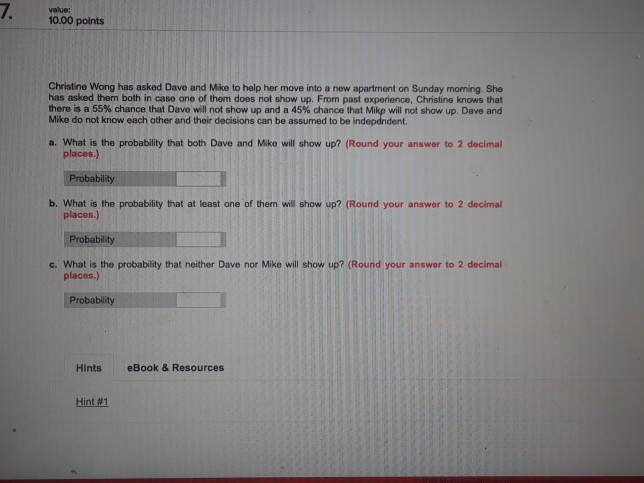 Solved value: 10.00 points Christine Wong has asked Dave and | Chegg.com Solved value: 10.00 points Christine Wong has asked Dave and | Chegg.com