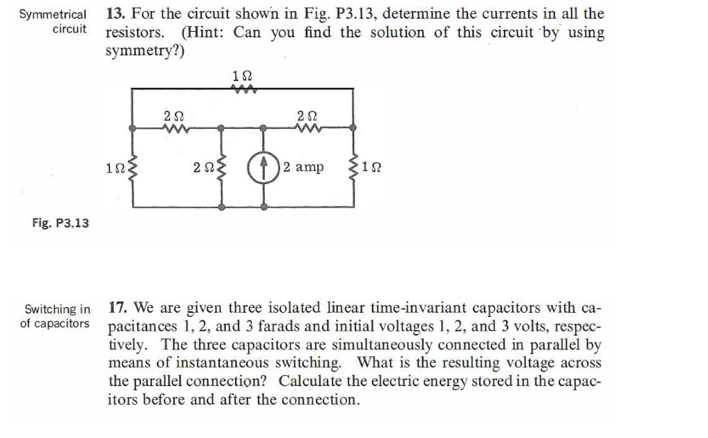Solved For the circuit shown in Fig. P3.13, determine the | Chegg.com