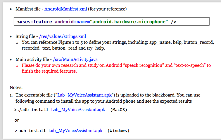 Solved In Android Studio, use features of speech recognition | Chegg.com