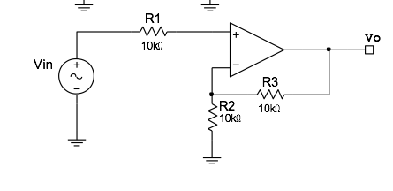 Solved R1 Vo 10k R3 re R2 10k 10k | Chegg.com