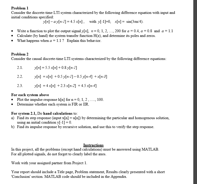 Solved Consider the discrete-time LTI system characterized | Chegg.com