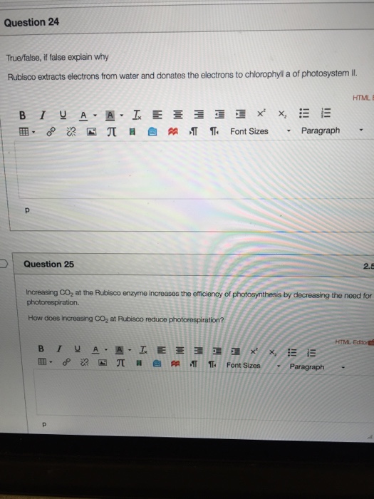 Solved True/false, if false explain why Rubisco extracts | Chegg.com
