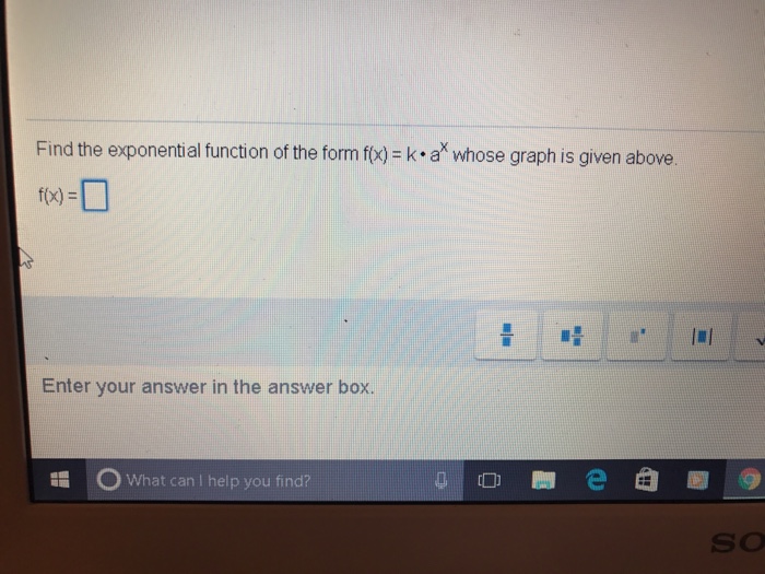 Solved Determine the exponential function whose graph is | Chegg.com Solved Determine the exponential function whose graph is | Chegg.com