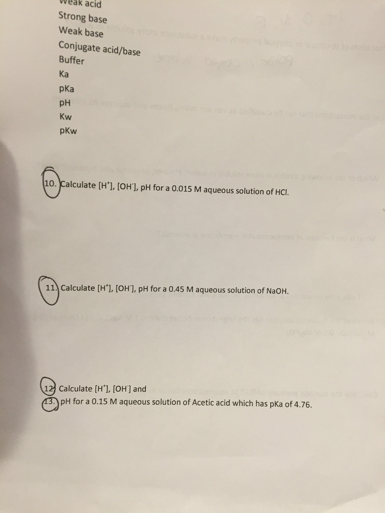 Solved eak acid Strong base Weak base Conjugate acid/base | Chegg.com
