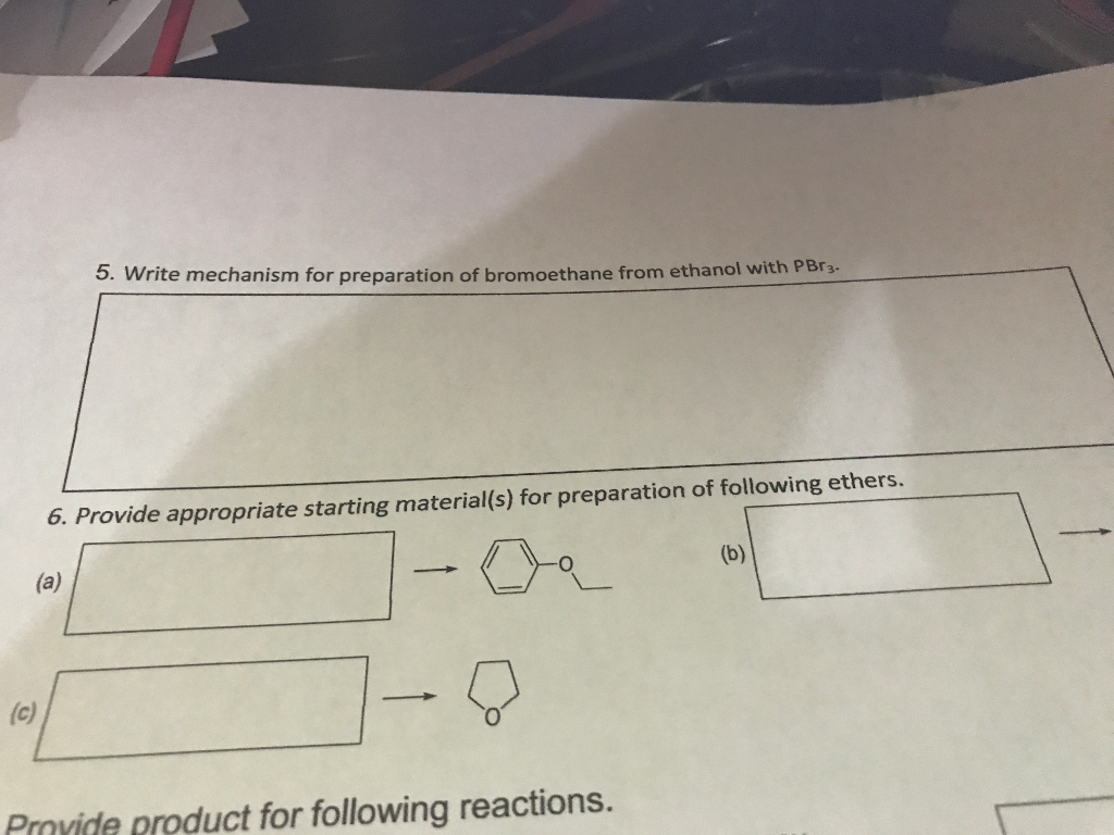 Solved Write mechanism for preparation of bromoethane from | Chegg.com