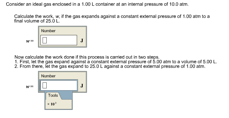 Solved Consider an ideal gas enclosed in a 1.00 L container | Chegg.com