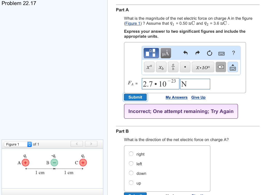 Solved What Is The Magnitude Of The Net Electric Force On