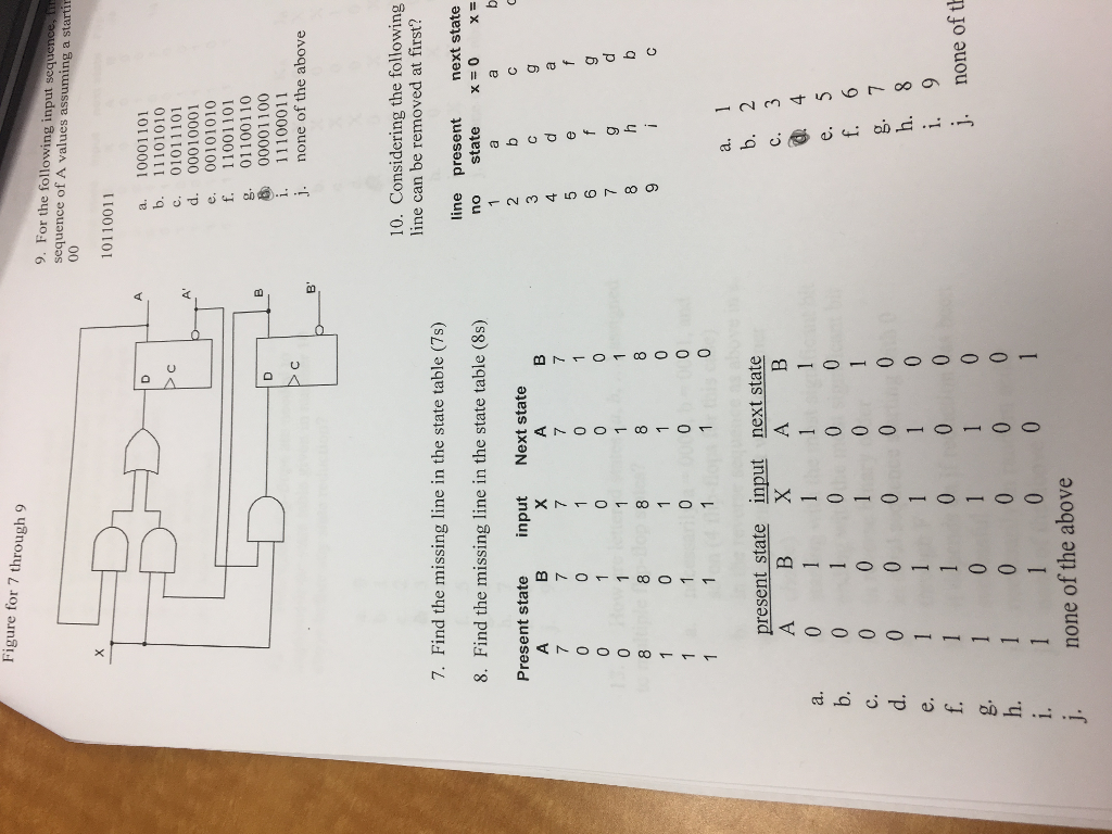 Solved Figure for 7 through 9 Find the missing line in the | Chegg.com