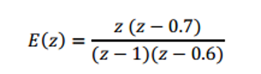 Solved Find the inverse Z transform of E(z) using DISCRETE | Chegg.com