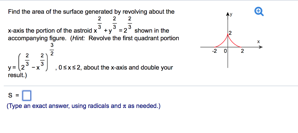 Solved Find the area of the surface generated by revolving | Chegg.com