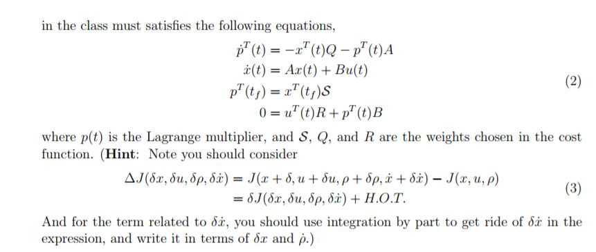 Prob. 3 Derive the following Euler-Lagrange Equations | Chegg.com