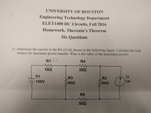 Solved Determine the current in the R4 (23 Ohm) shown in the | Chegg.com