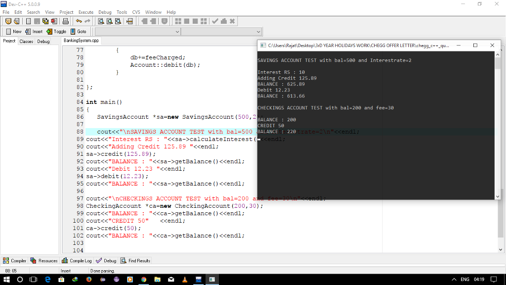 Solved Account Inheritance Hierarchy Create An Inheritance Hierarchy 1 Answer