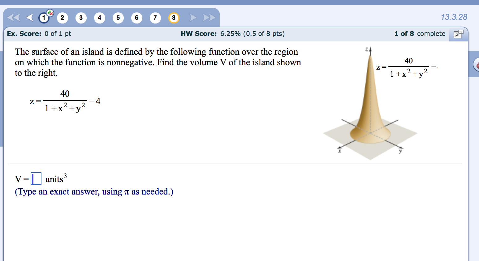 Solved The surface of an island is defined by the following | Chegg.com